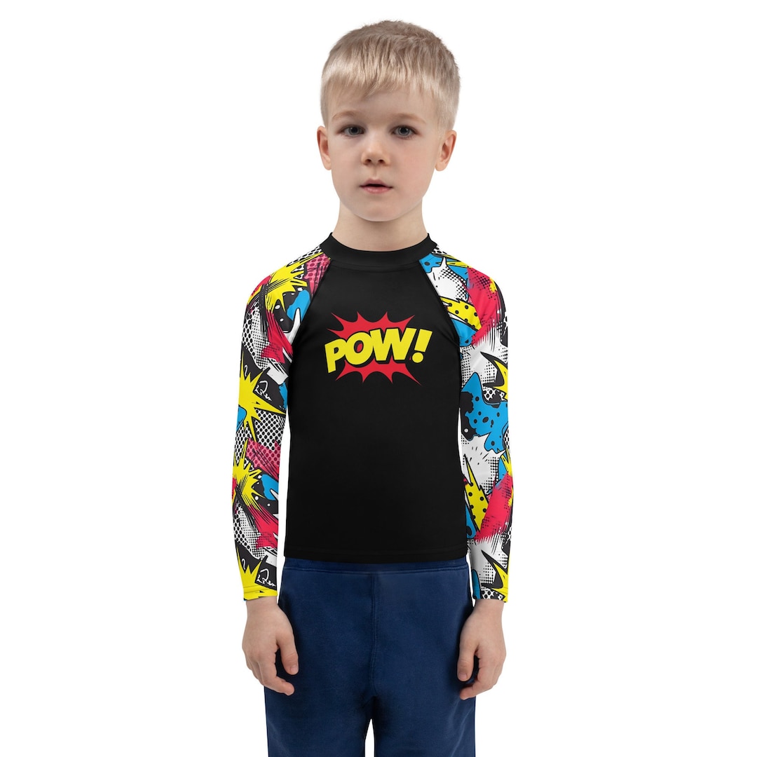 Kids BJJ Superhero Rash Guard, BJJ Rash Guard Kid, Rash Guard Toddler ...