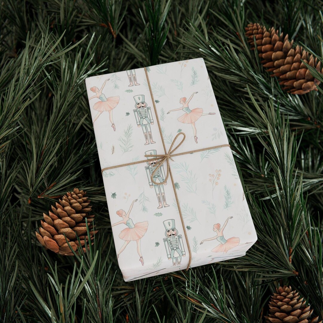 Nutcracker Wrapping Paper | Ballet Christmas Gift Wrap | Holiday ...