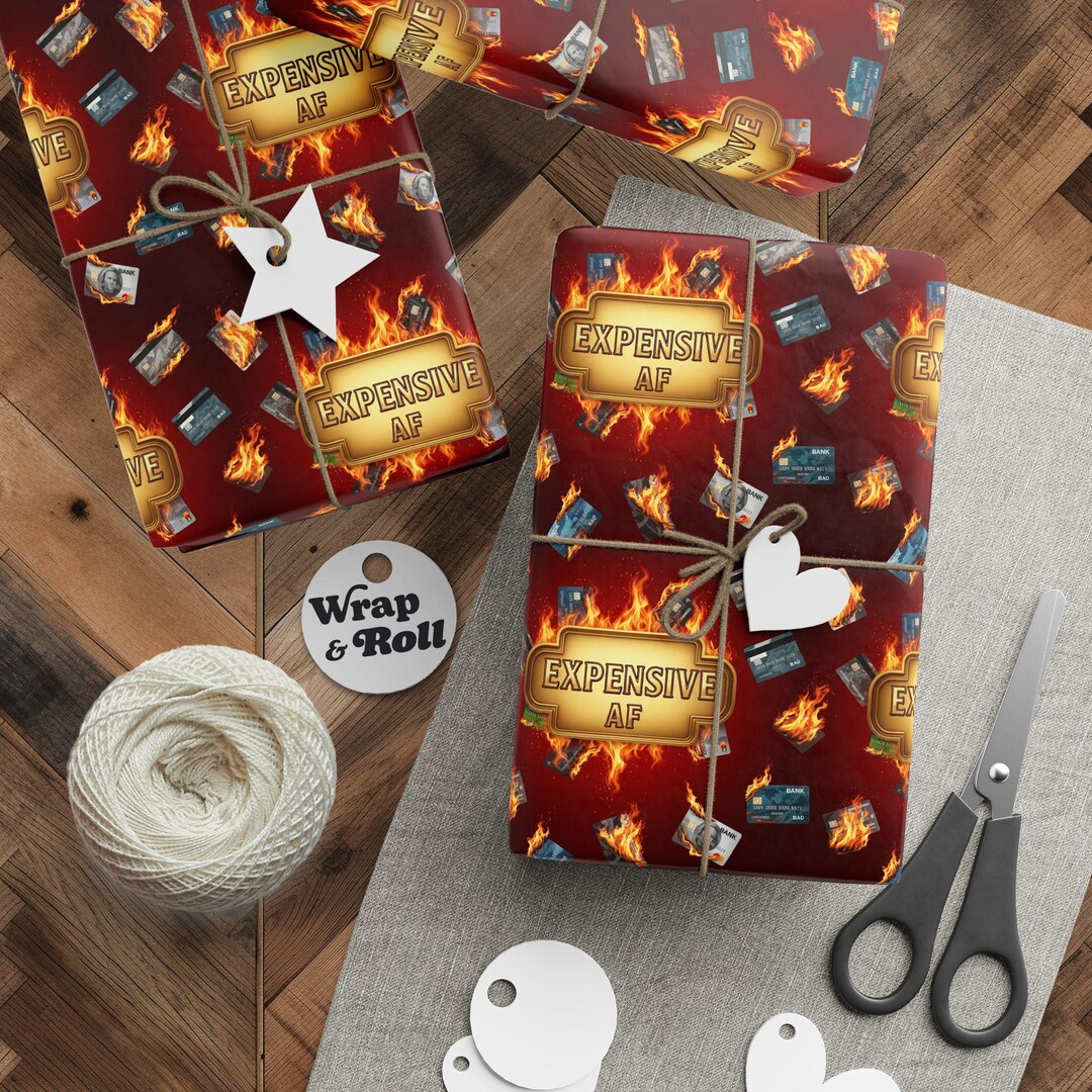 Funny Expensive Wrapping Paper | Gag Gift Wrap for Luxury Presents ...