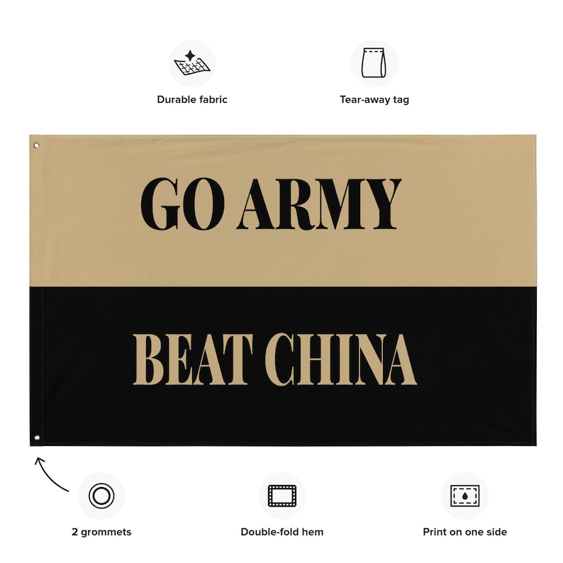 Go Army Beat China Flag - Etsy