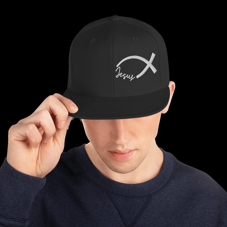 Jesus Fish Snapback Hat - Etsy