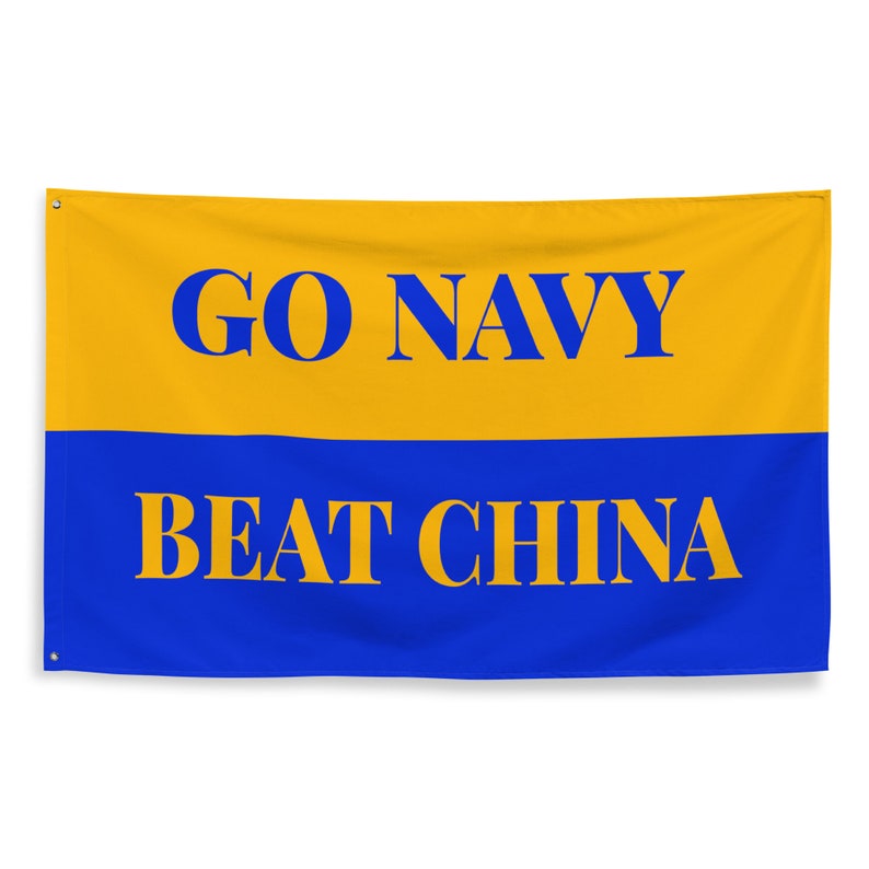 Go Navy Beat China Flag - Etsy