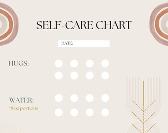 Self-care Chart - Etsy