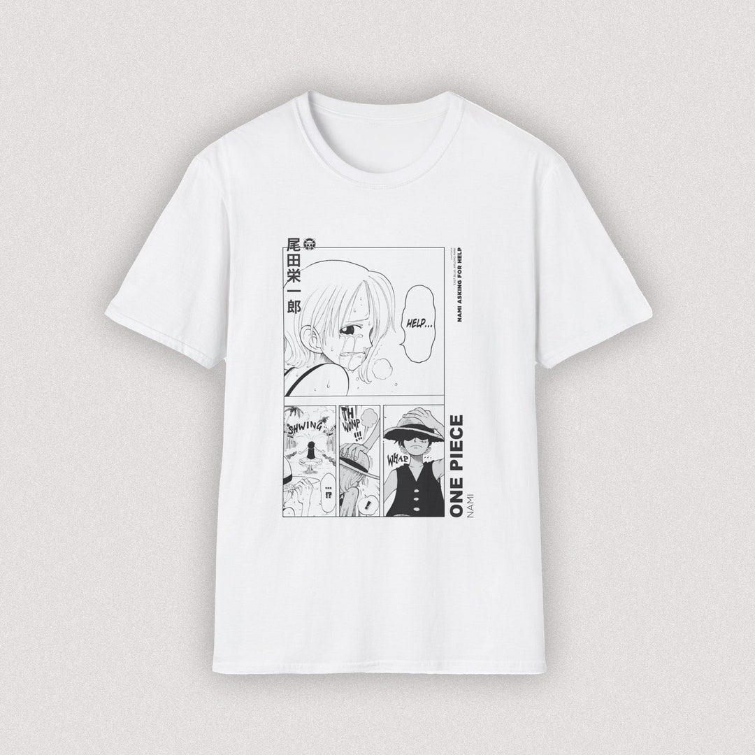 One Piece Tshirt, Nami Asking for Help Tshirt, One Piece Shirt, Manga ...