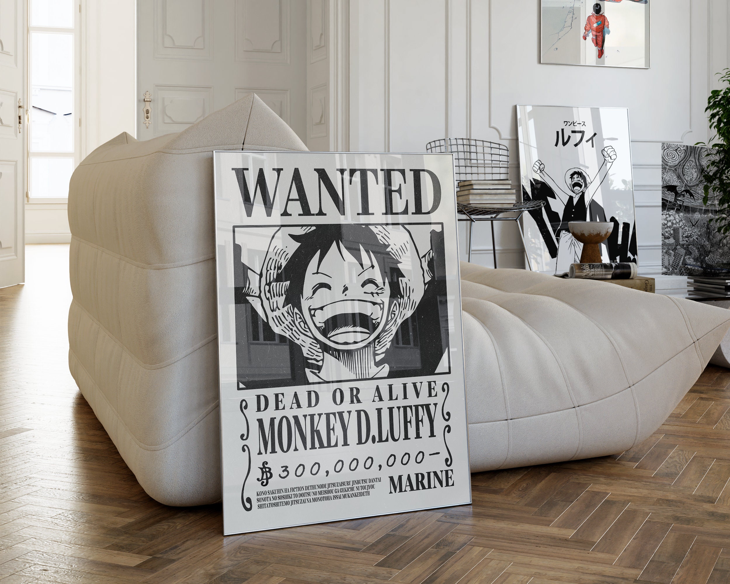 3 Set One Piece Poster, One Piece Wall Art, Luffy Poster, Roronoa Zoro ...
