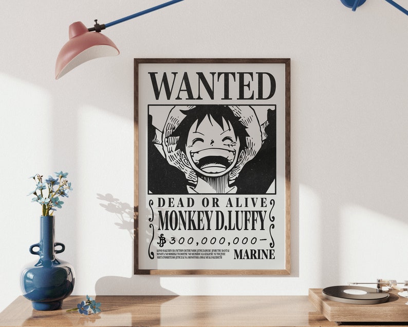 3 Set One Piece Poster, One Piece Wall Art, Luffy Poster, Roronoa Zoro ...