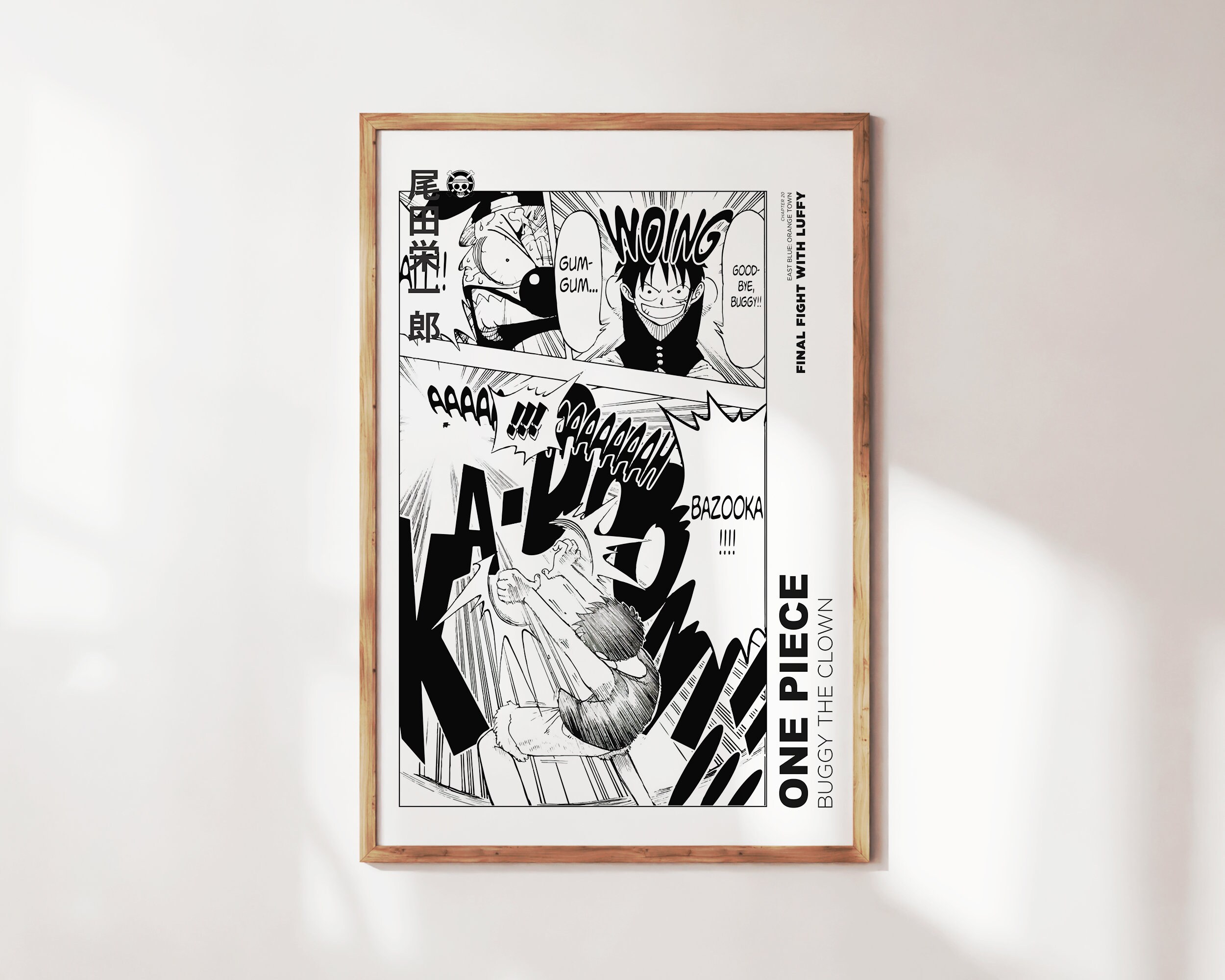 One Piece Poster, Final Fight With Luffy Print, One Piece Wall Art ...