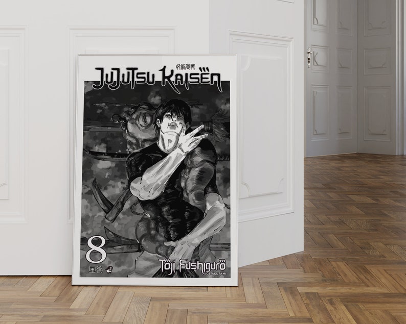 Jujutsu Kaisen Poster, Toji Fushiguro B&W Poster, Jujutsu Kaisen Shirt ...