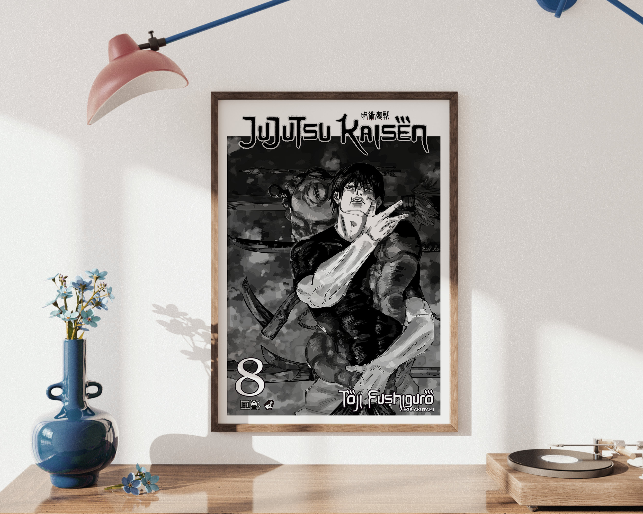 Jujutsu Kaisen Poster, Toji Fushiguro B&W Poster, Jujutsu Kaisen Shirt ...