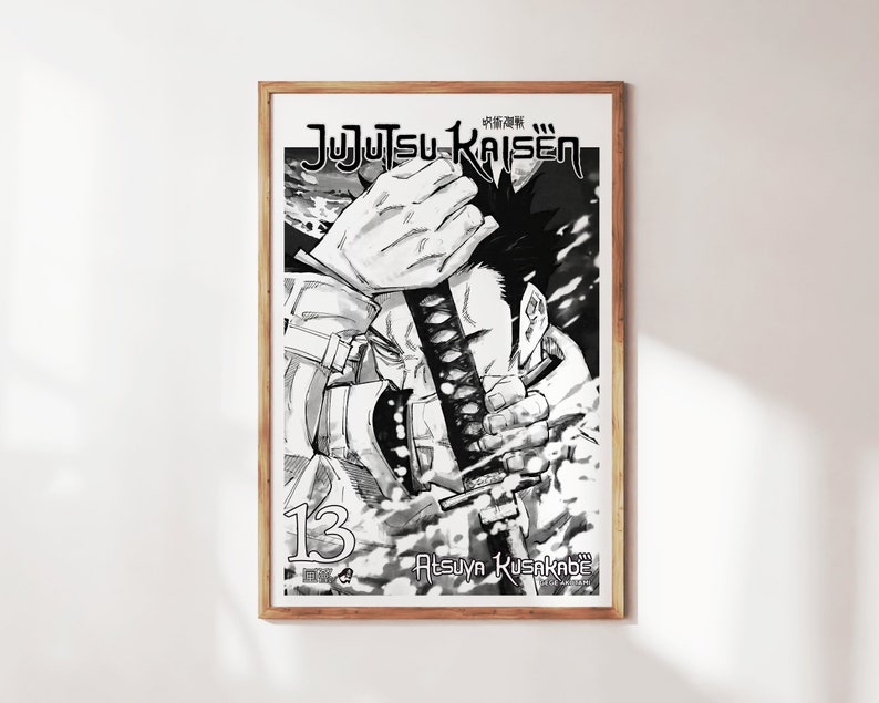 Jujutsu Kaisen Poster, Atsuya Kusakabe BW Poster, Jujutsu Kaisen Shirt ...