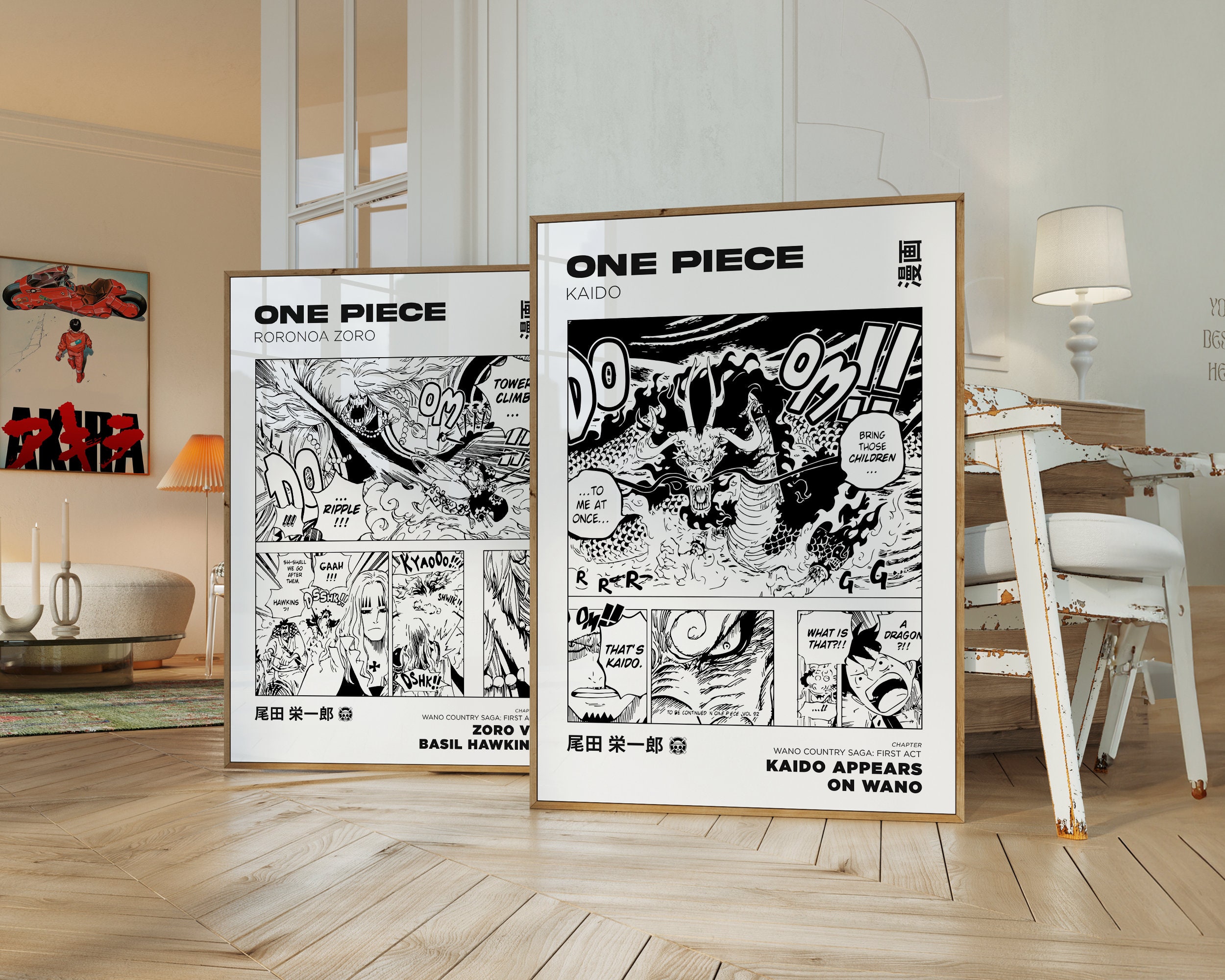 One Piece Poster, Kaido Appears on Wano Print, One Piece Wall Art ...