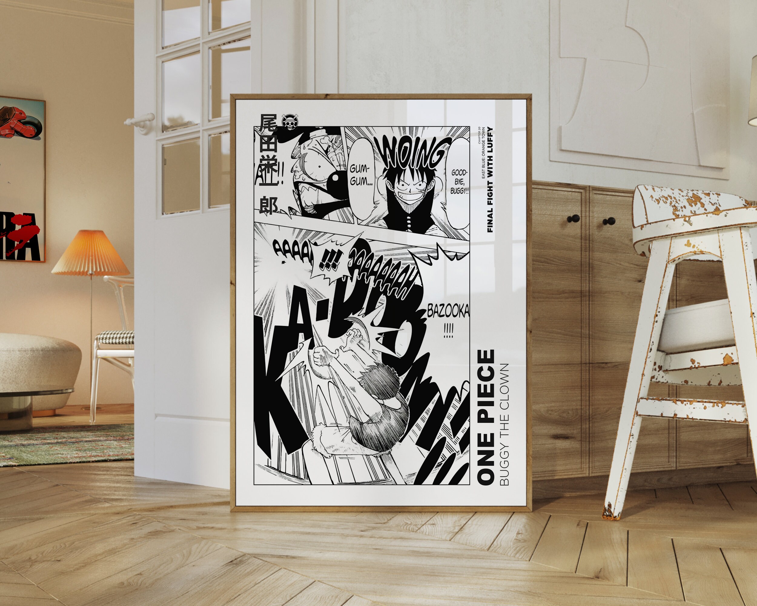 One Piece Poster, Final Fight With Luffy Print, One Piece Wall Art ...