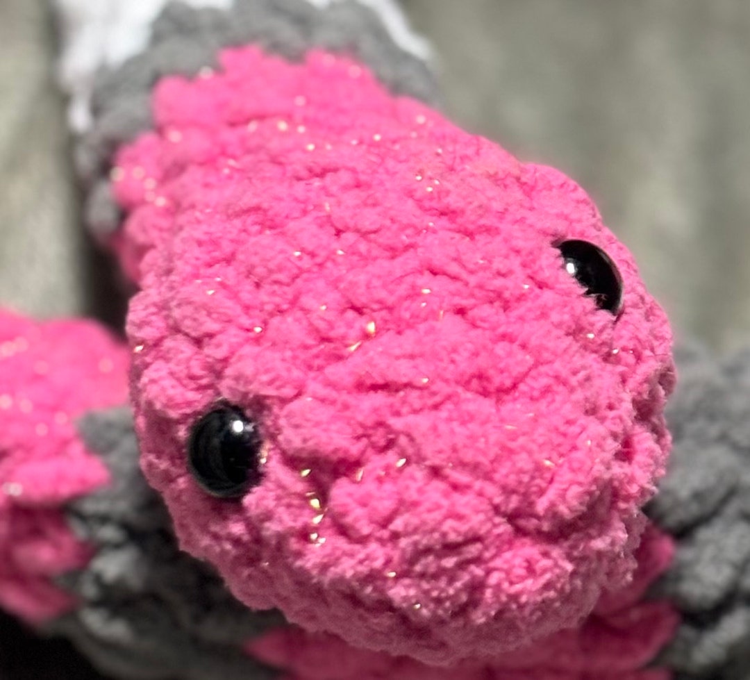 Sparkly Snake, Plushie Crochet Snake, Stuffed Animal, Amigurumi ...