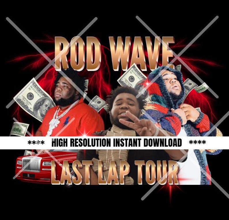 Rod Wave Inspired Last Lap Tour PNG - Etsy