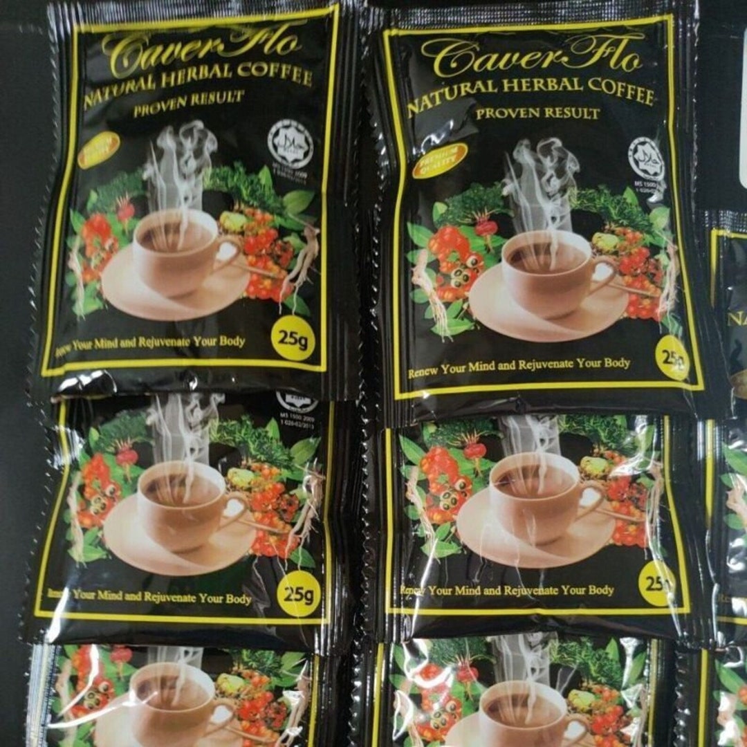 6 Boxes Caverflo Coffee 25g X 10 Sachets DHL Express to USA - Etsy