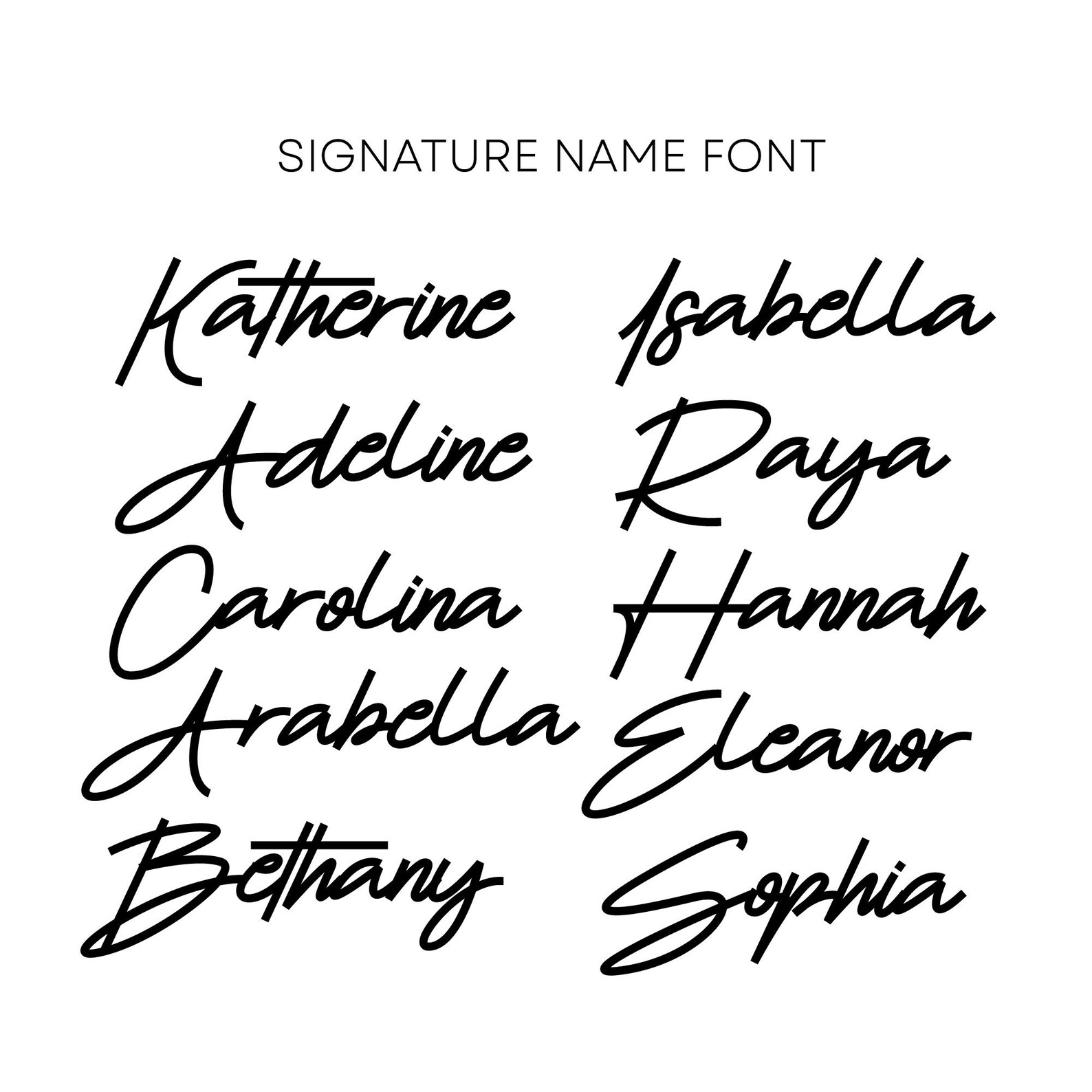 Signature Font TTF, Monogram Font Tshirt Design, Digital Download, Font ...