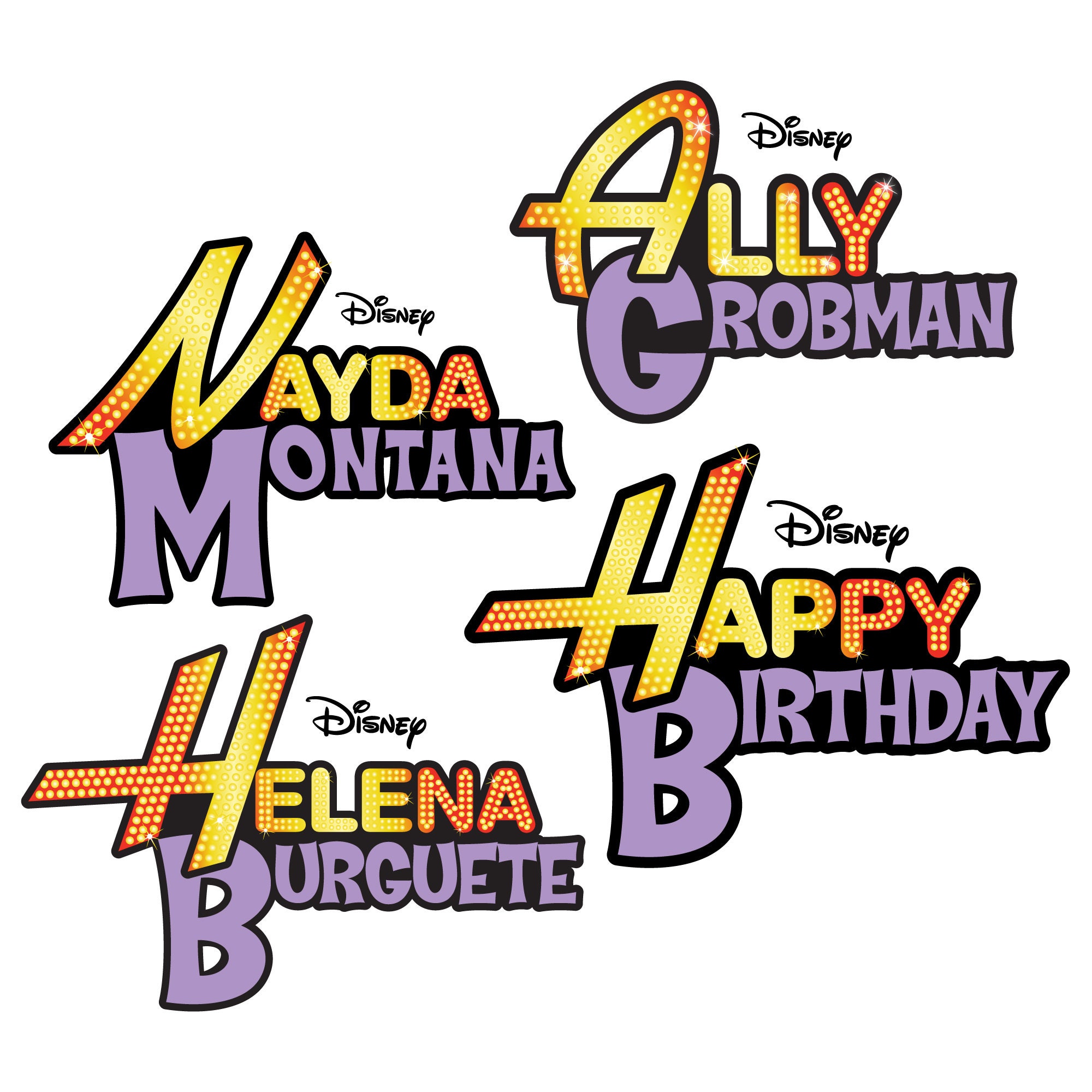 Hannah Montana Custom Name Design Hannah Montana Png Hannah Montana Logo Tshirt High Quality