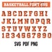 Basketball Font SVG 100 Files Basketball Alphabet SVG Basketbal ...