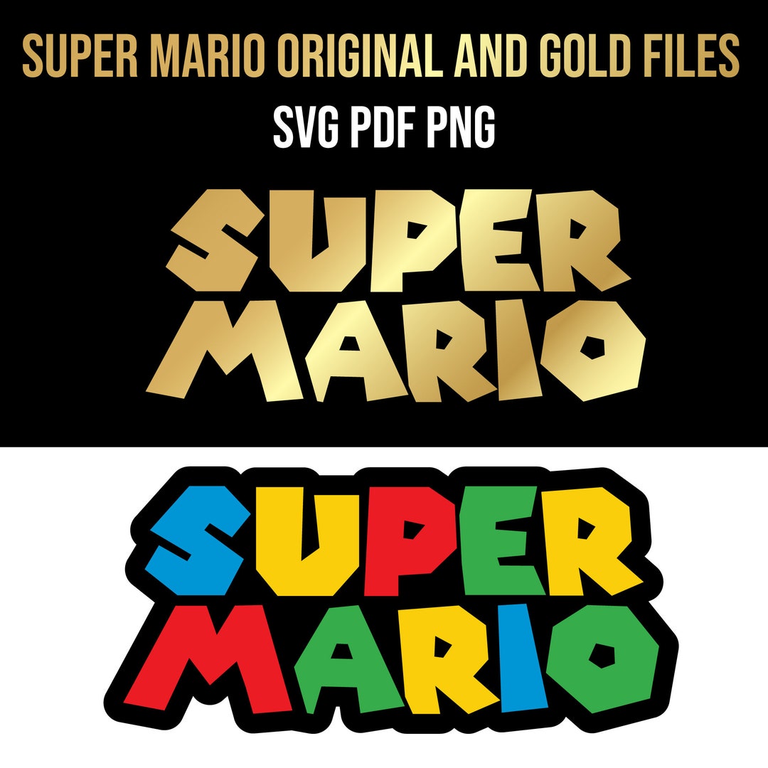 Super Mario Font Svg , Mario Bros Typography, Super Mario Cool Font ...