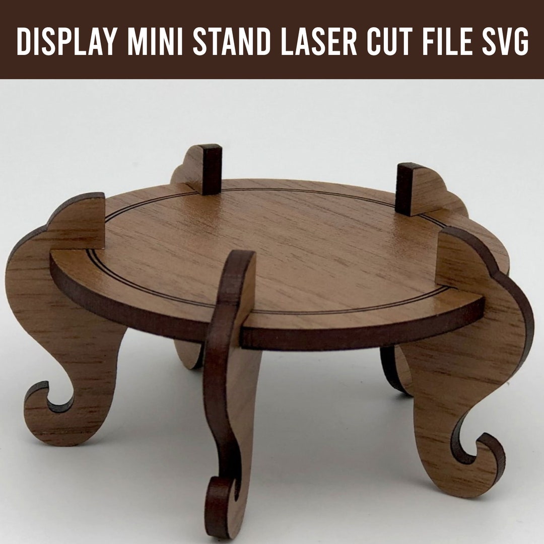 Mini Display Stand Laser Cut File SVG, Product Display Stand Small ...