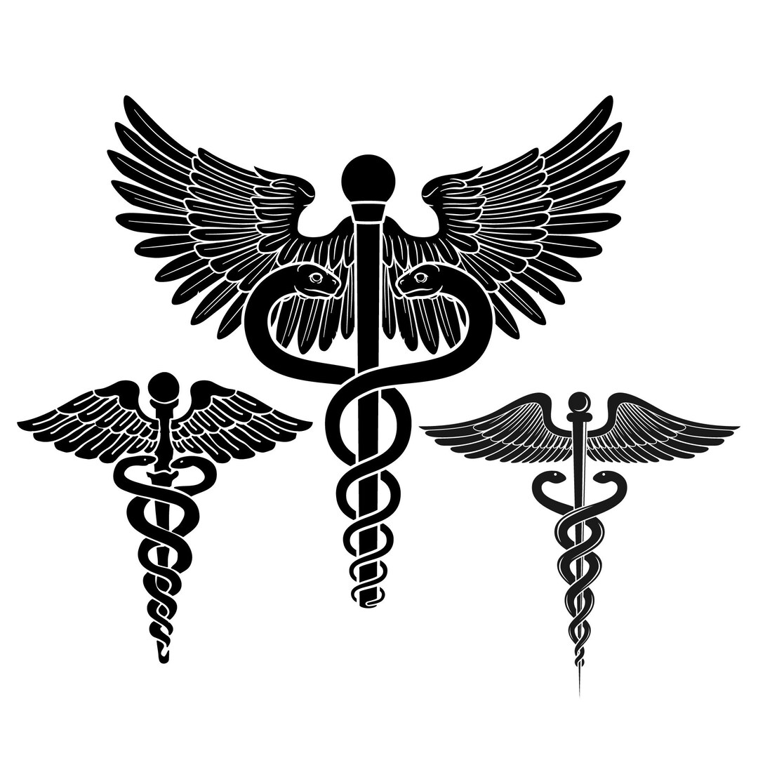 Símbolo médico SVG, Caduceo Svg, Estrella de la Vida Svg, Doctor ...
