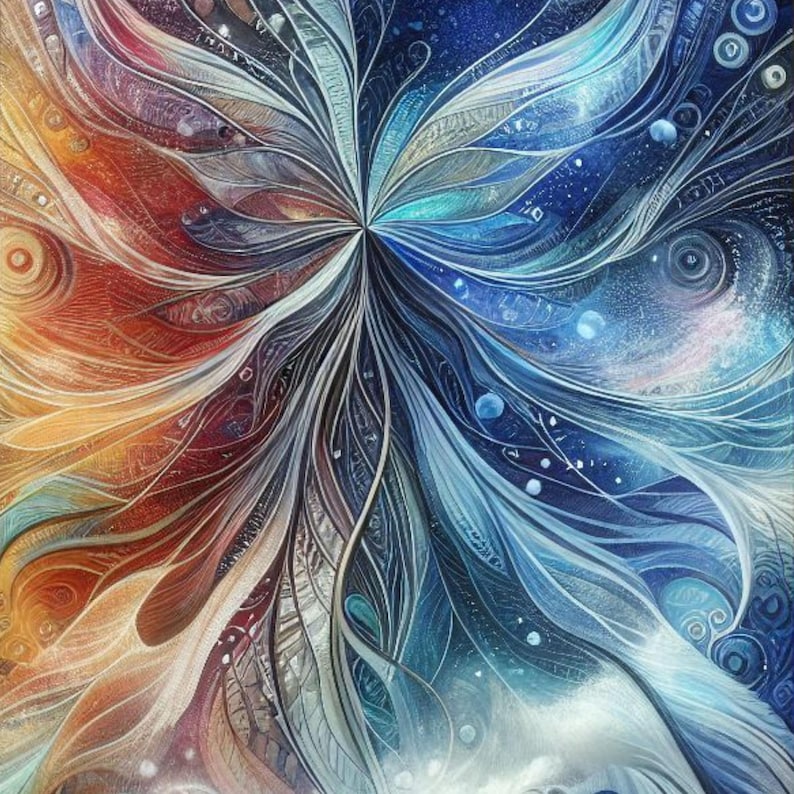 Abstract Growth Art Print: Modern Home Decor (digital Download) - Etsy