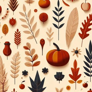 Minimalist Autumn Wall Art Printables | Fall-themed Digital Decor ...