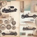 Vintage Classic Cars Scrapbook Paper - Neutral - Etsy