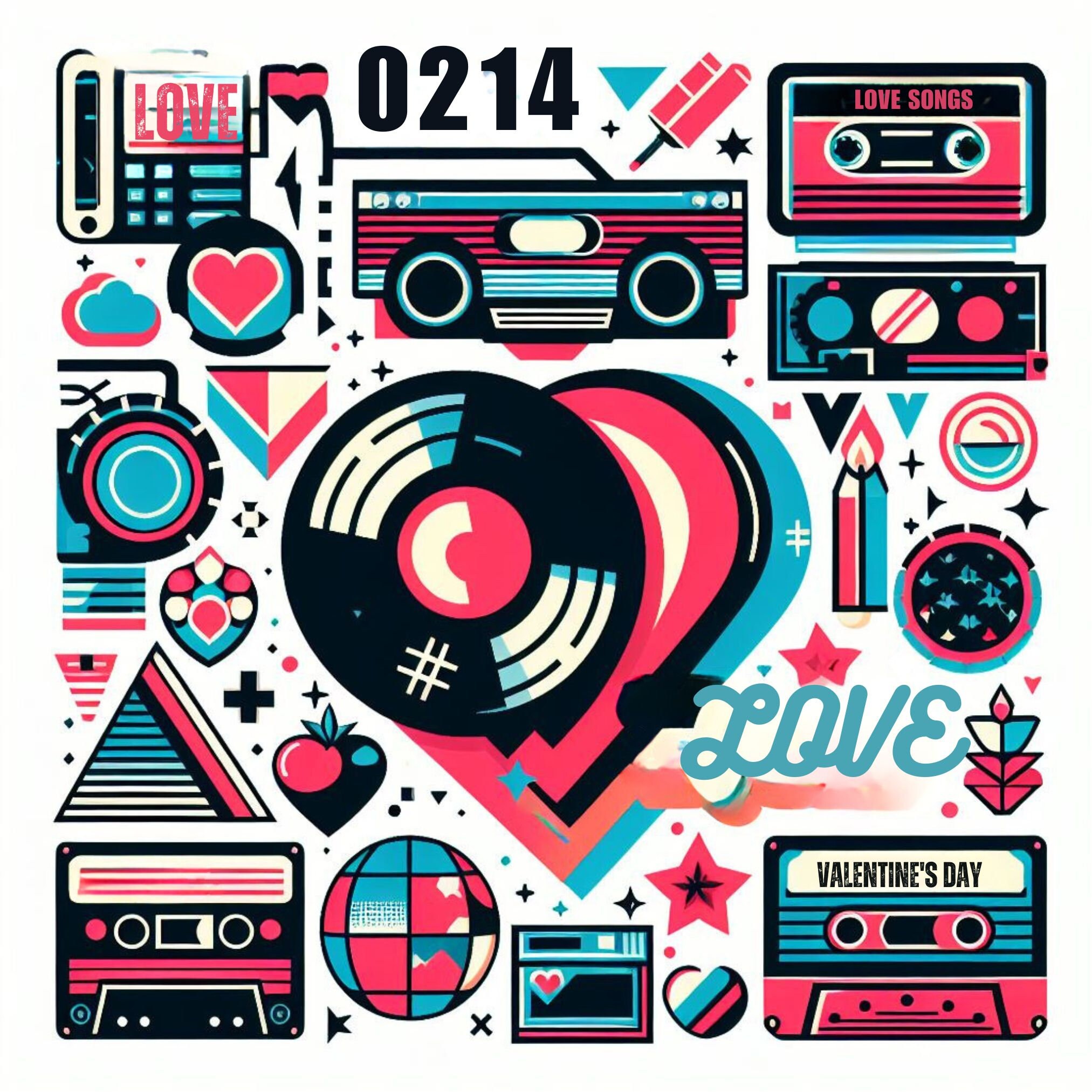 Retro Modern Fusion Valentine Clip Art - Etsy