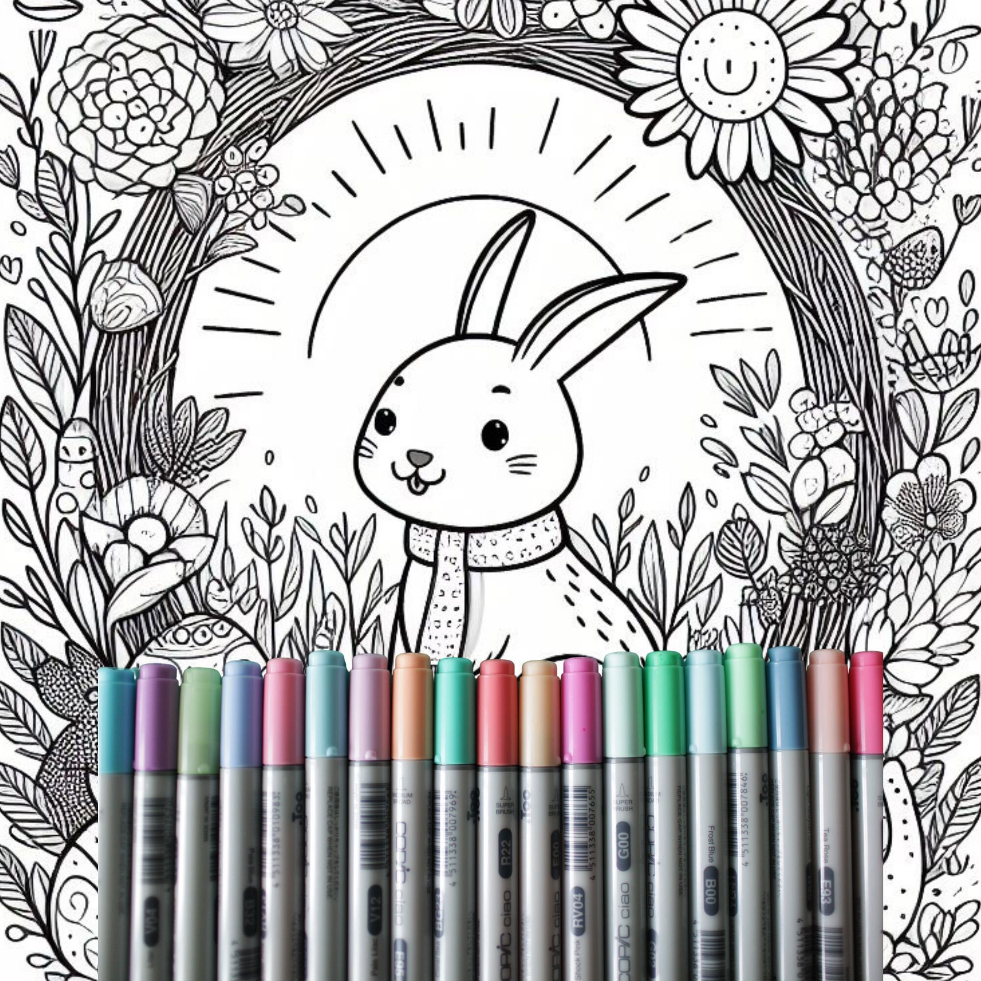 Printable Spring Coloring Book PDF - Etsy