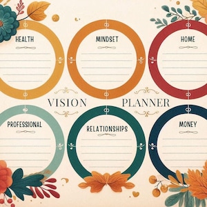 Autumn Vision Planner Printable-fall Goal Setting Worksheet-seasonal ...
