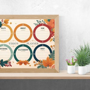 Autumn Vision Planner Printable-fall Goal Setting Worksheet-seasonal ...