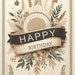 Vintage Birthday Card Printable | Antique Style Greeting Card | Instant ...