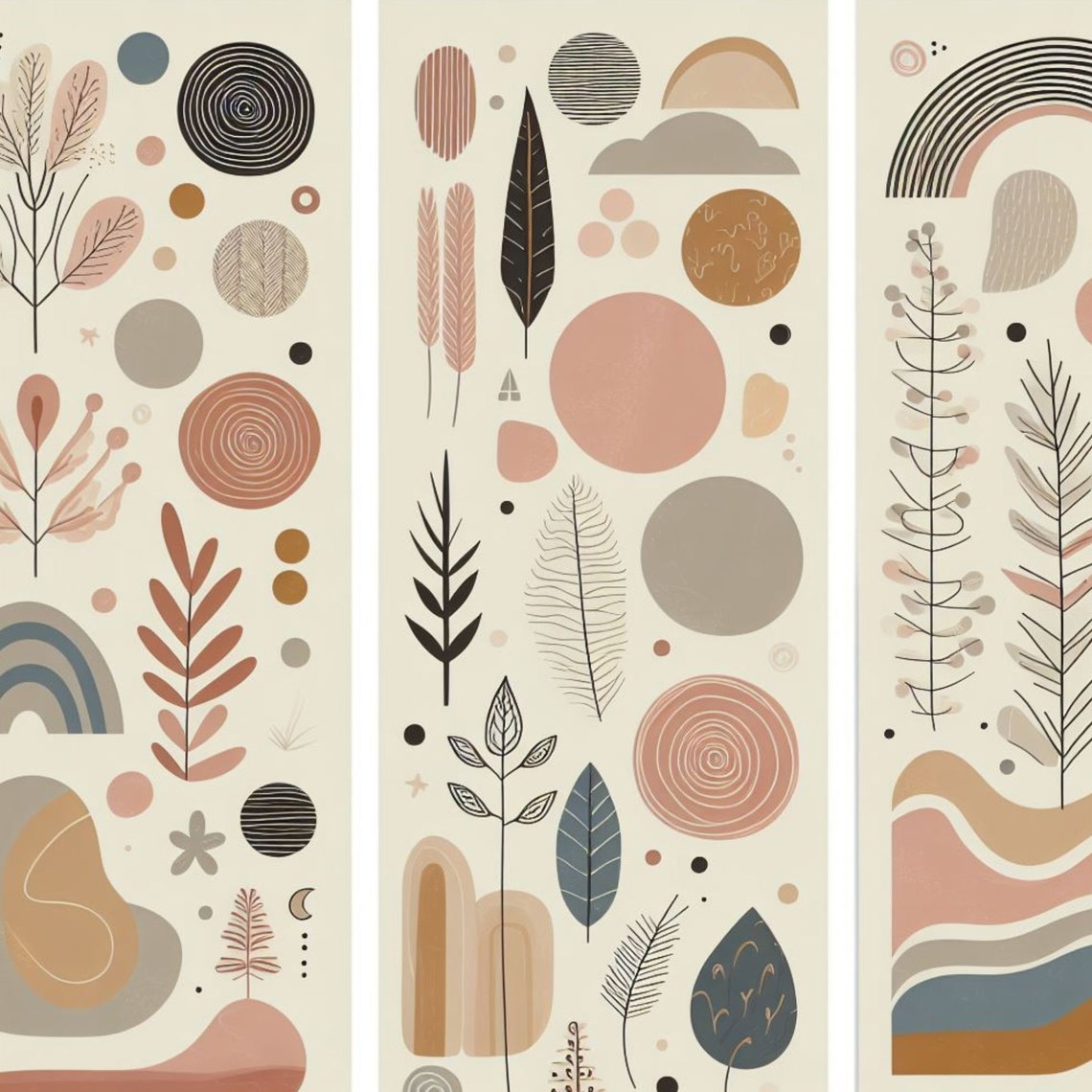 Minimalist Pastel Earthy Tones Scrapbook Paper - Etsy