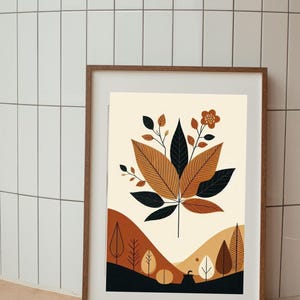 Minimalist Autumn Wall Art Printables | Fall-themed Digital Decor ...