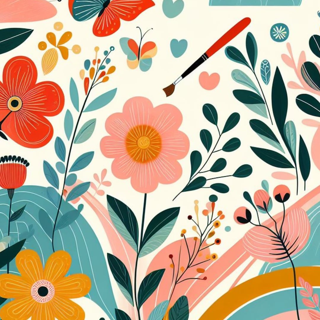 Printable Spring Wall Art PDF - Etsy