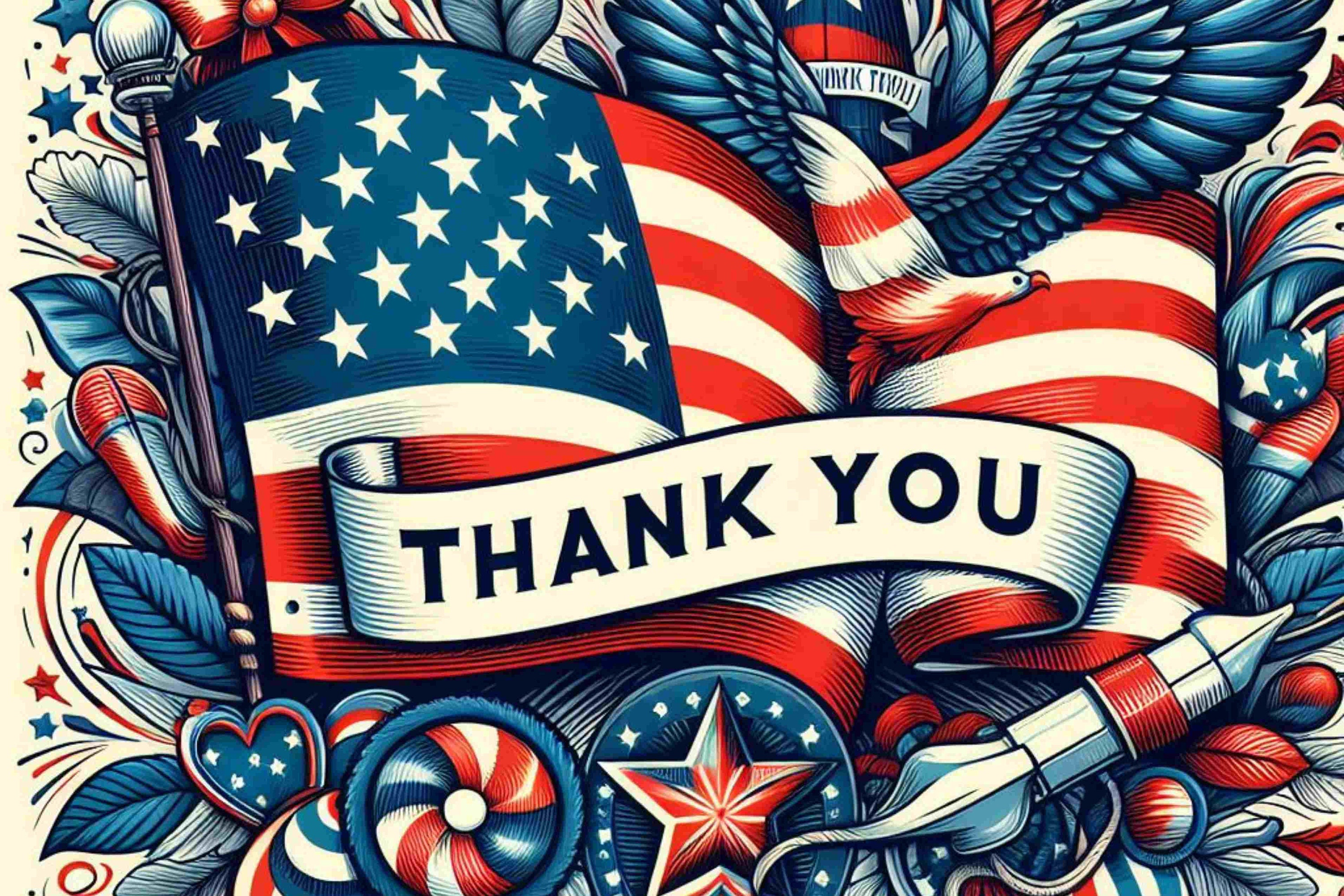 Memorial Day Thank You Card Printable PDF - Etsy