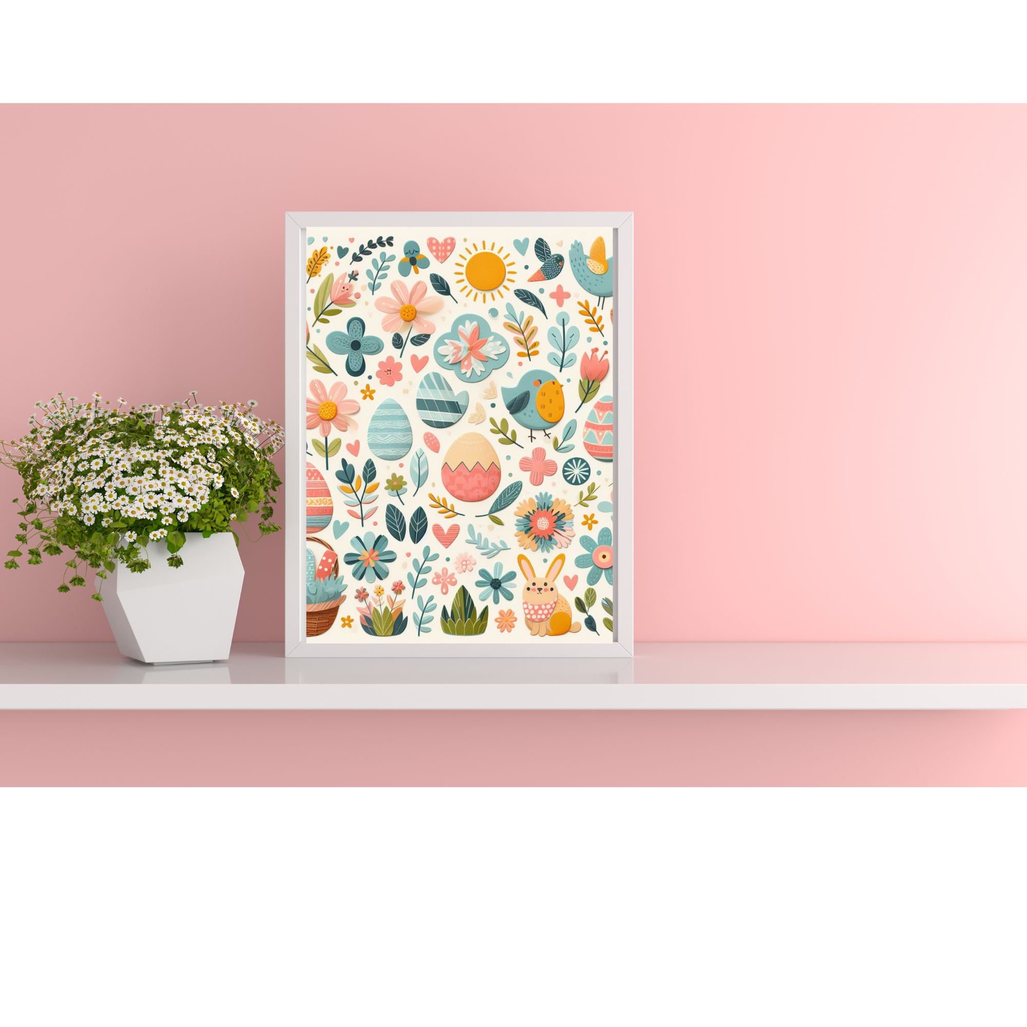 Printable Spring Paper for Wall Art or Scrapbooking - Etsy