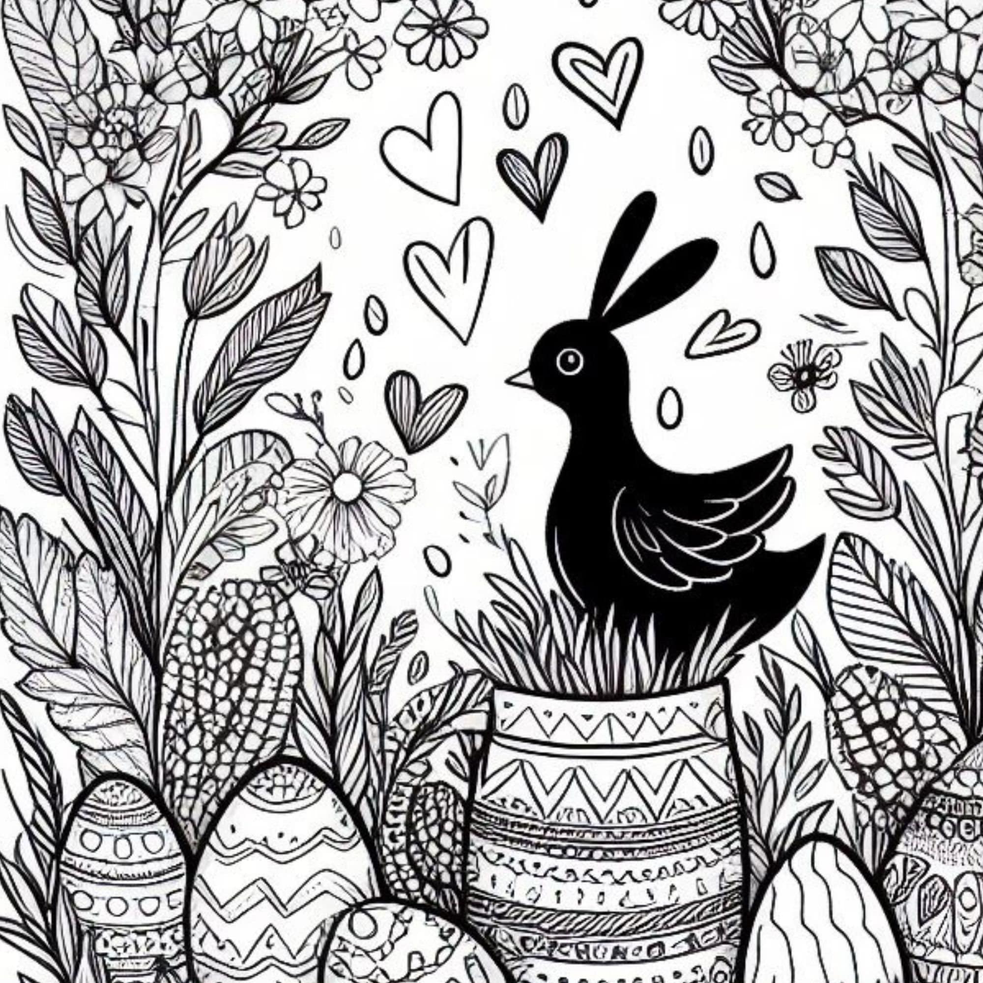 Printable Spring Coloring Book PDF - Etsy