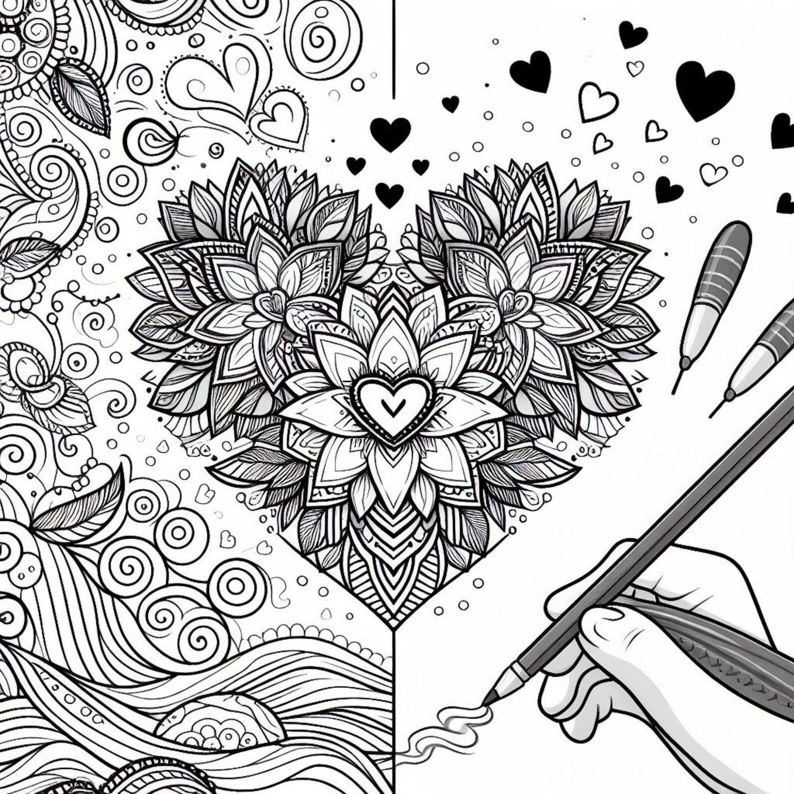 Mindfulness Coloring Pages: Relaxing Designs for Stress Relief - Etsy