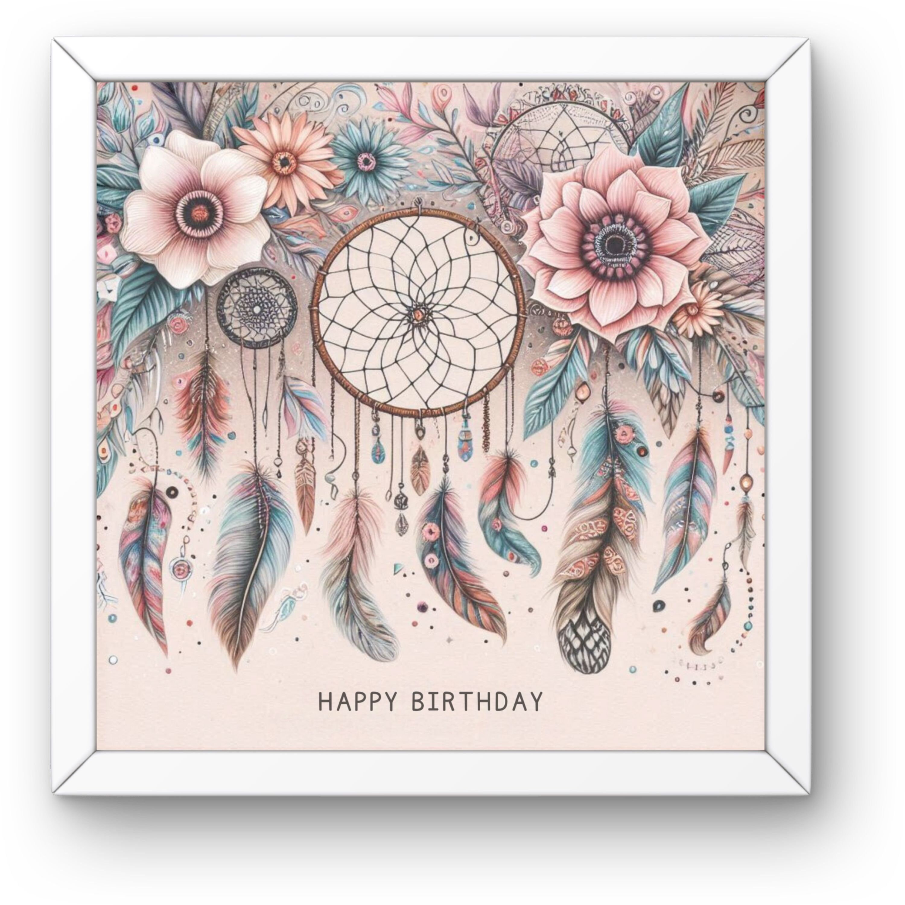 Printable Boho Birthday Card - Etsy