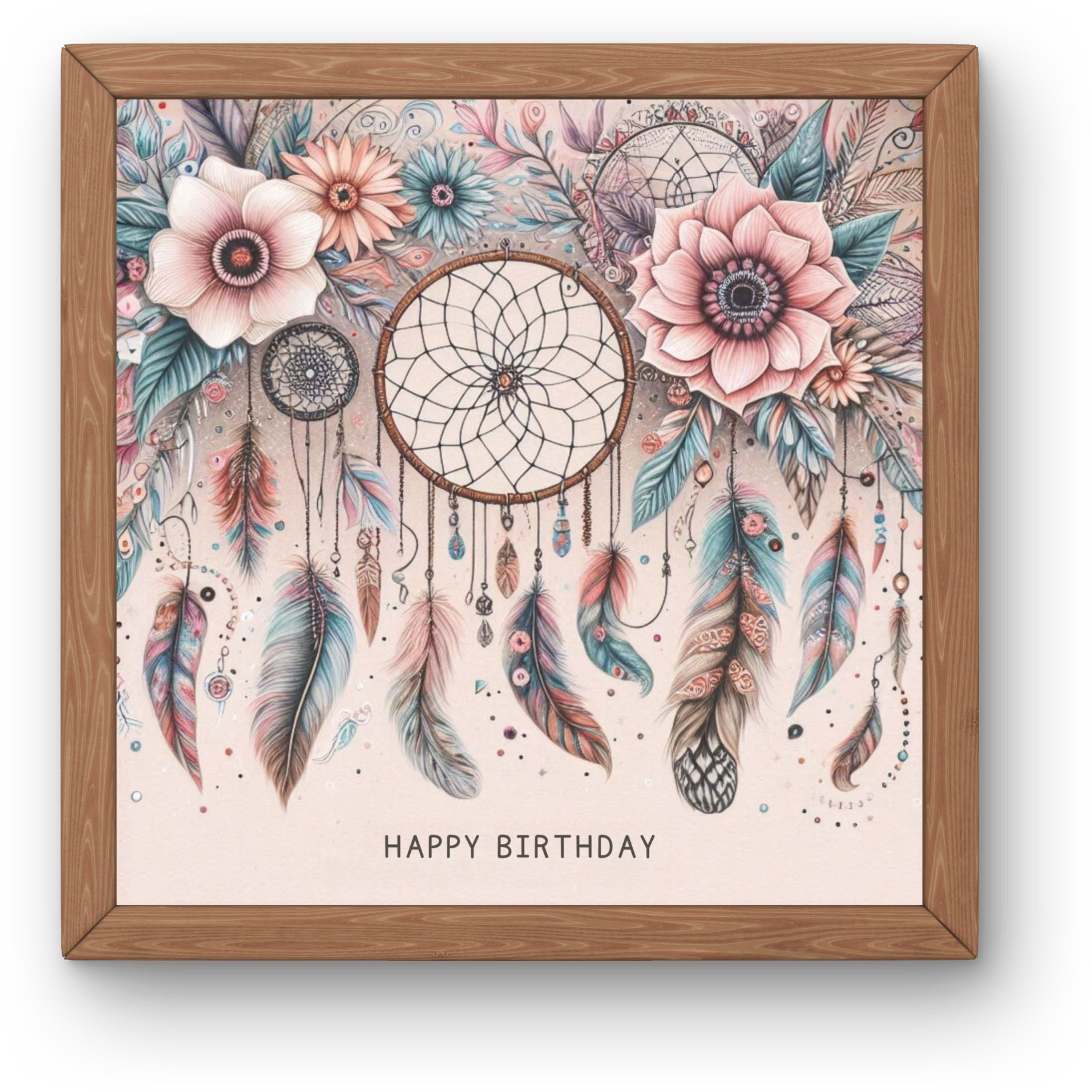 Printable Boho Birthday Card - Etsy