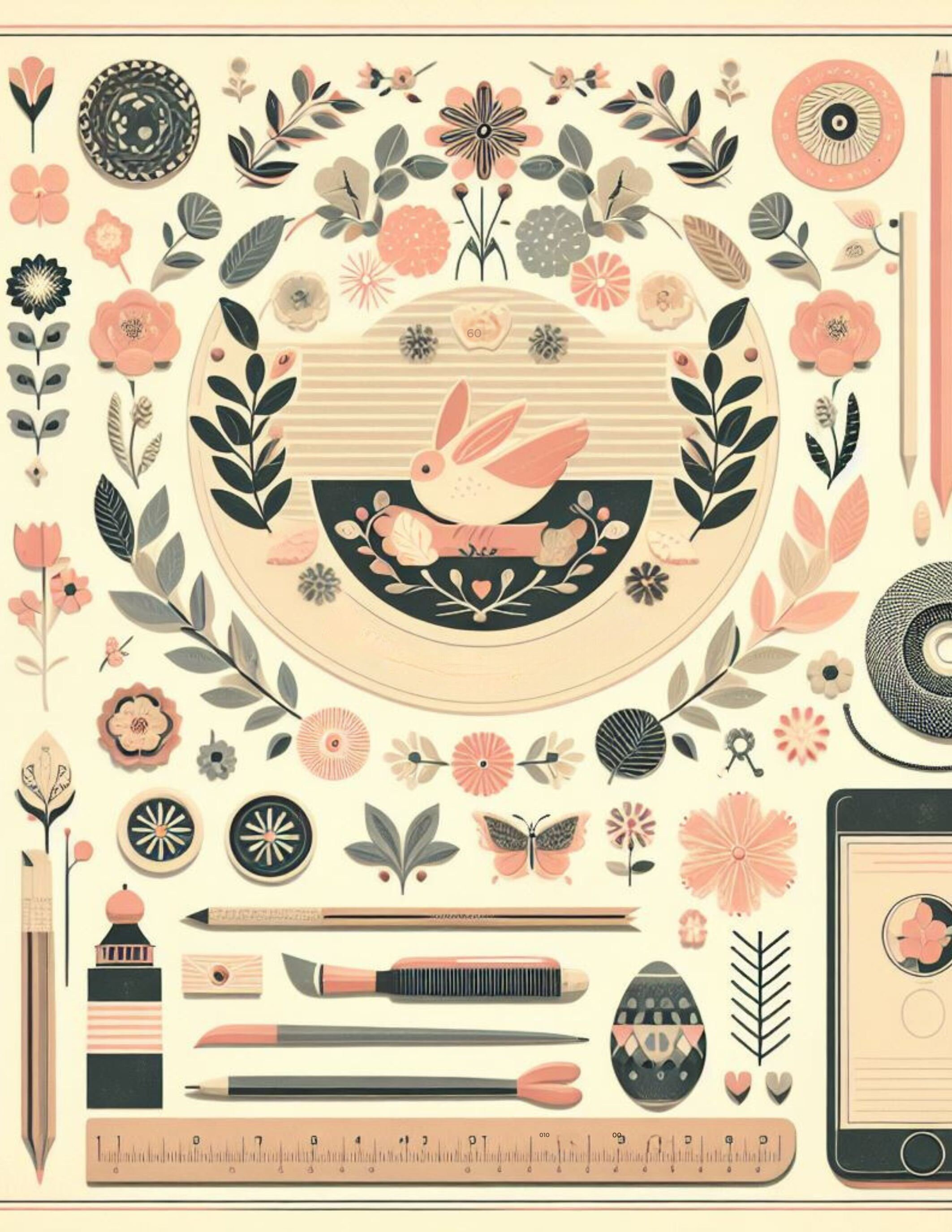 Vintage Spring Printable Paper for Wall Art or Scrapbooking - Etsy