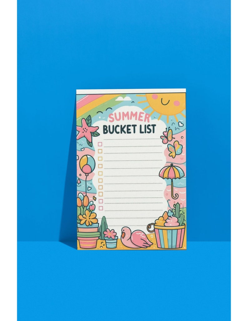 Summer Bucket List PDF Printable - Etsy