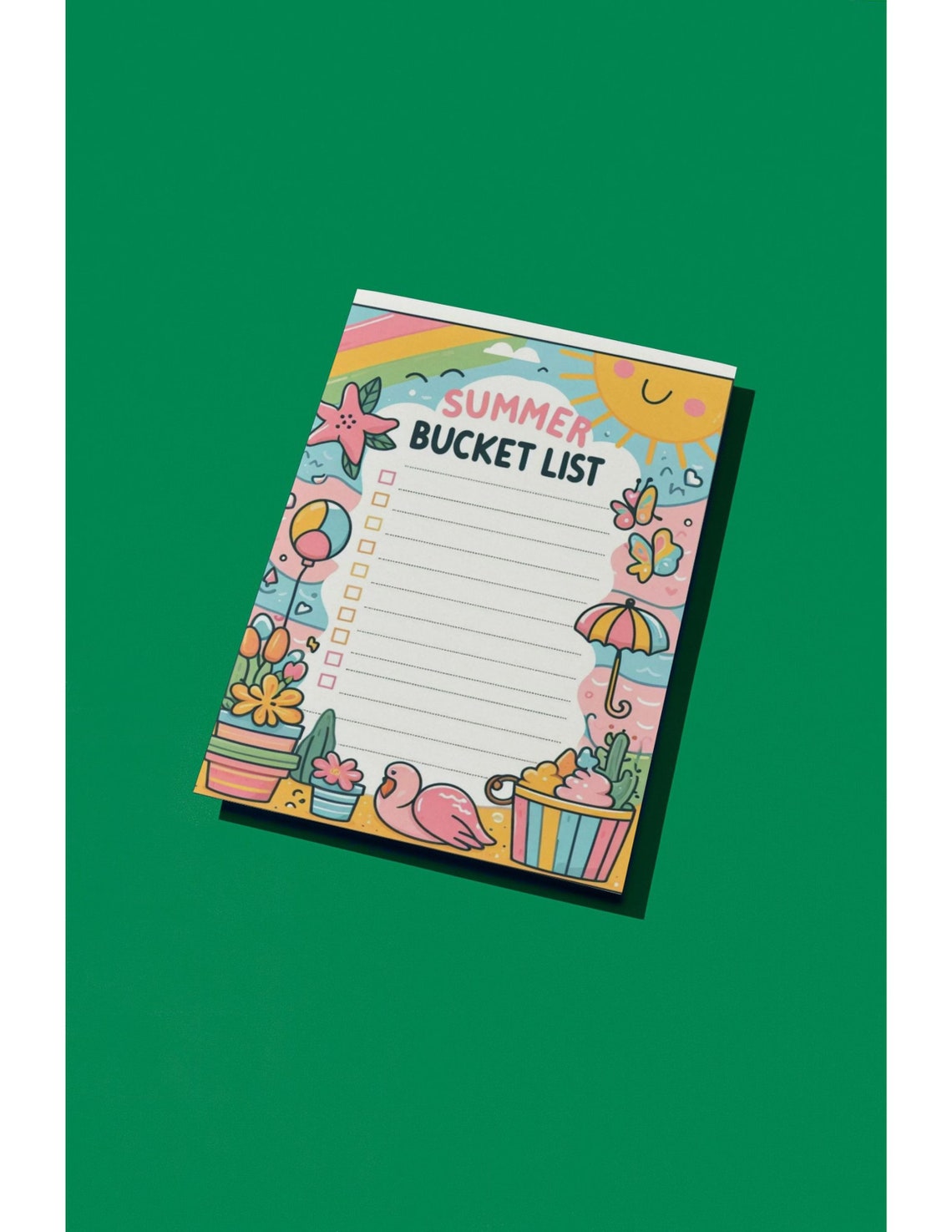 Summer Bucket List PDF Printable - Etsy