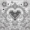 Mindfulness Valentine Coloring Pages: Relaxing Designs - Etsy