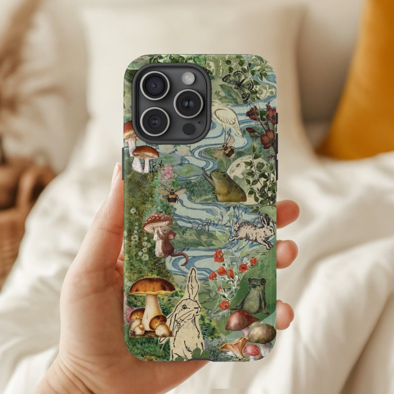 Magsafe Case, Cottagecore Frog Case, Mushroom iPhone Case, Magsafe ...