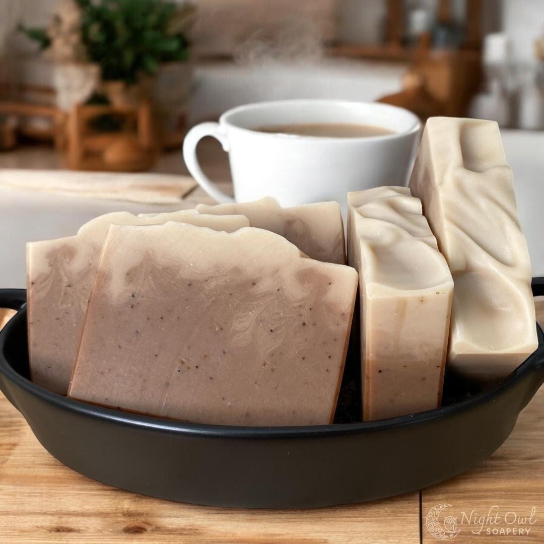 Coffee Cold Process Soap Coffee Grounds Organic Coconut Milk - Etsy