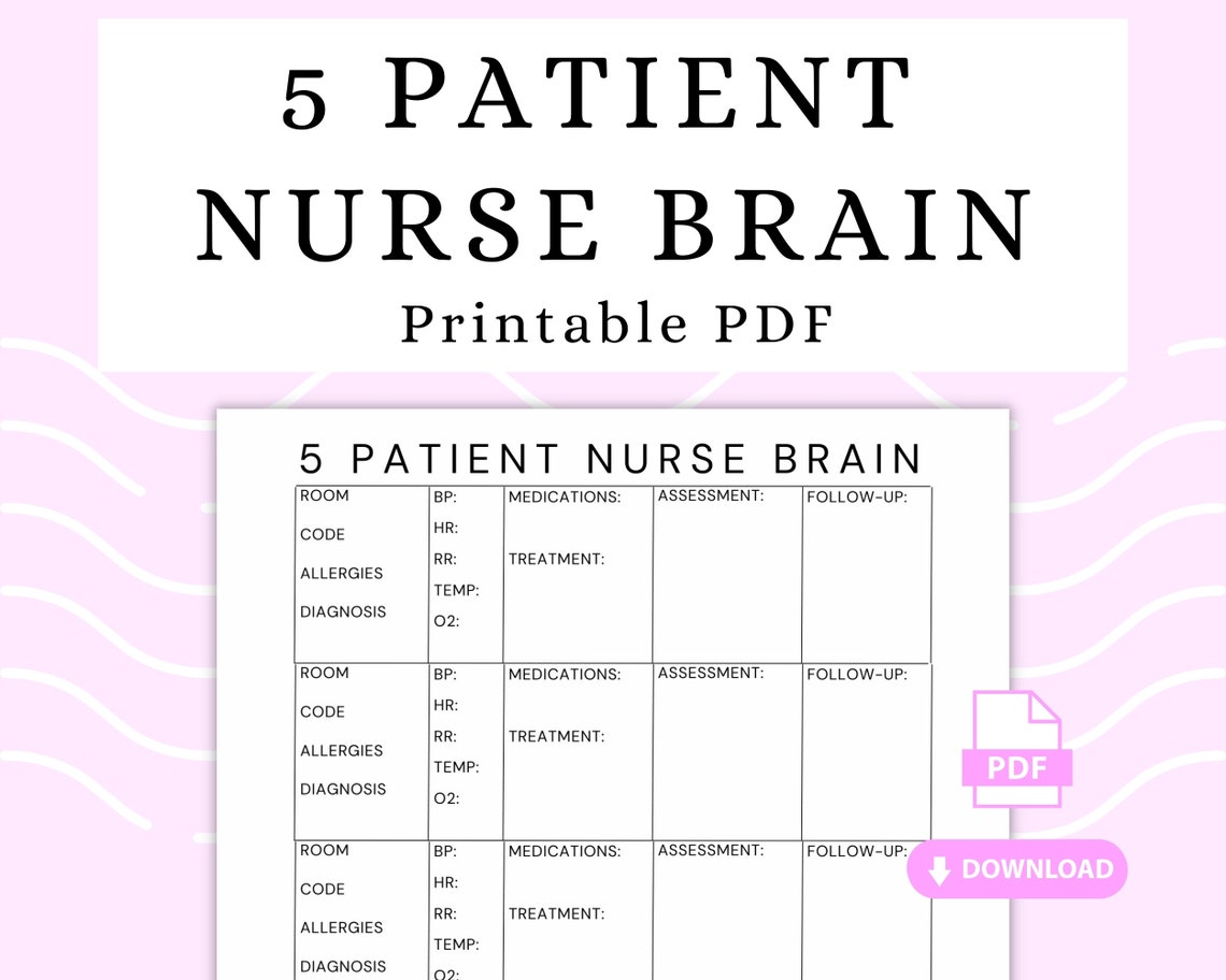 5 Patient Nurse Brain, Multiple Patient Charting, Skilled Nursing ...