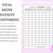 Vital Signs Monitoring Sheet - Etsy